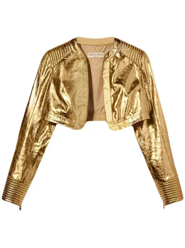 Emilio Pucci Metallic Bolero Jacket