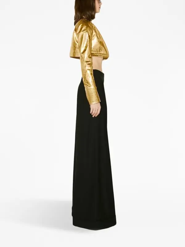 Emilio Pucci Metallic Bolero Jacket - Gold | Editorialist