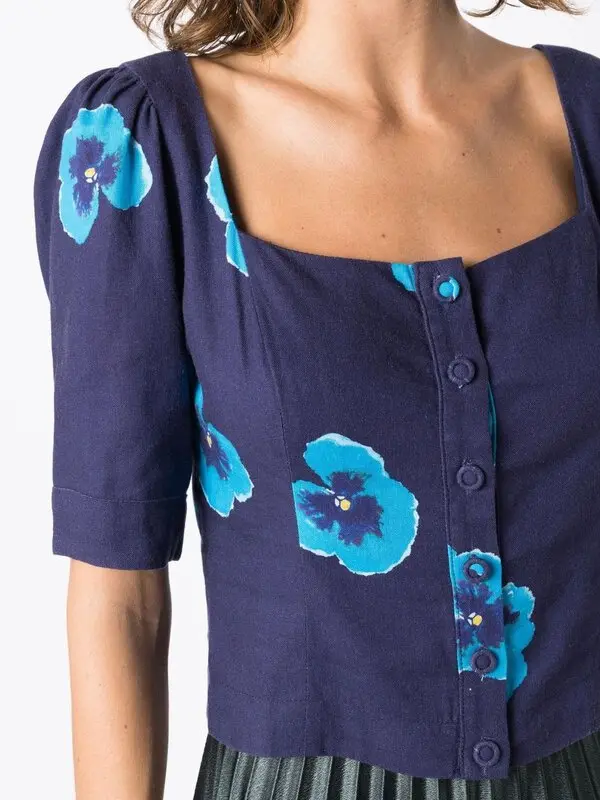 Isolda Floral-print Blouse
