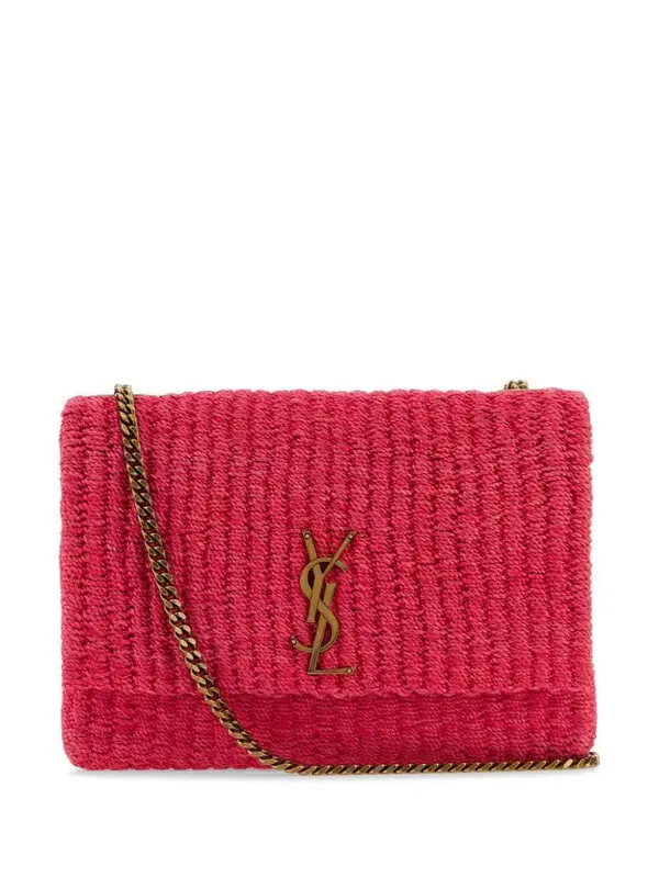 Saint Laurent Kate Raffia Shoulder Bag