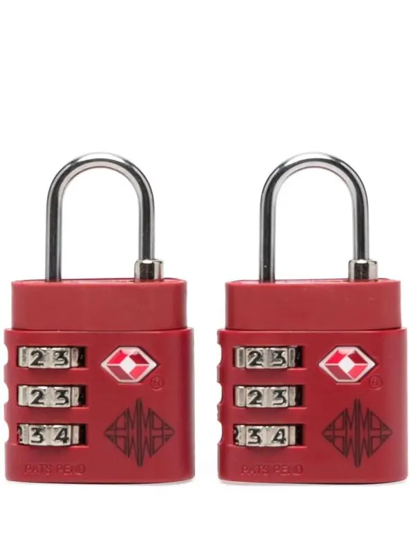 FPM MILANO Combination Padlocks Pack Of Two - Red