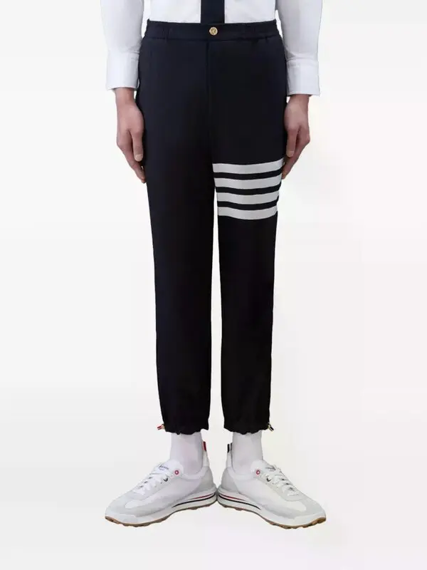Thom Browne Plain Weave 4-bar Track Trousers - Blue
