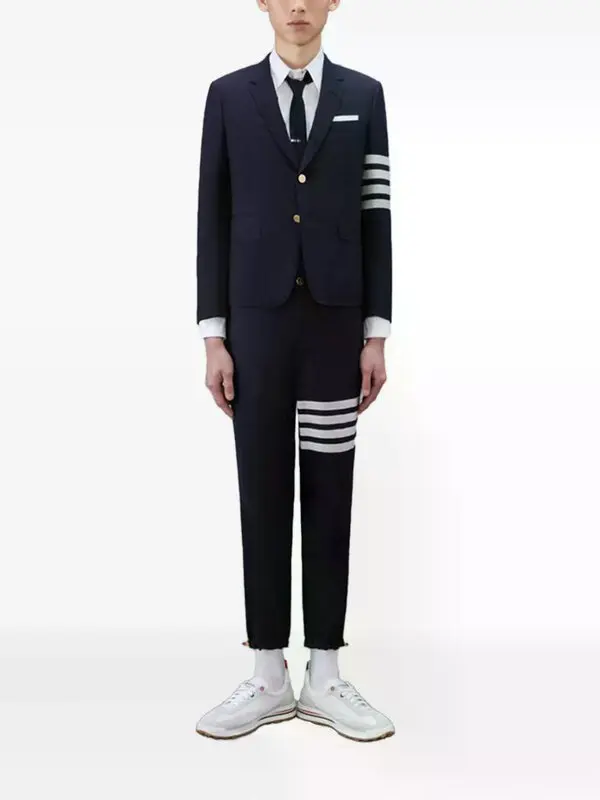 Thom Browne Plain Weave 4-bar Track Trousers - Blue