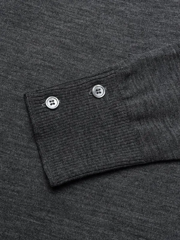 Thom Browne Fine Merino Wool 4-bar Pullover - Grey