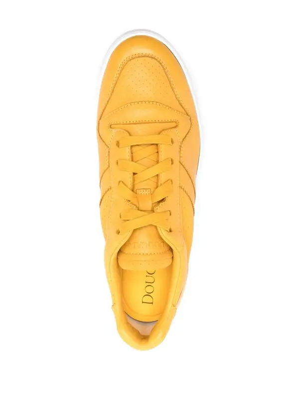 DOUCAL'S Hugh Leather Low-top Sneakers - Yellow