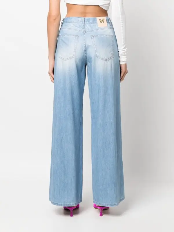 BLUGIRL Denim Wide-leg Trousers