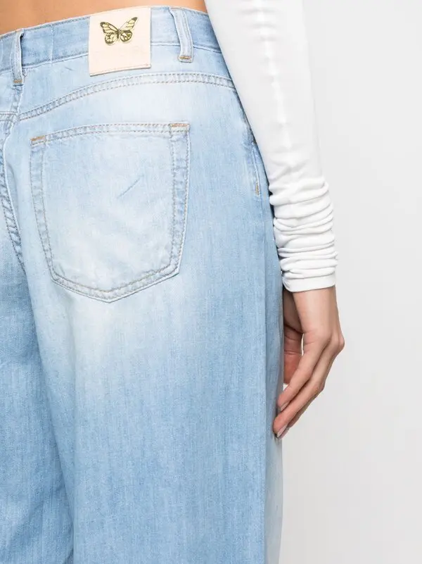 BLUGIRL Denim Wide-leg Trousers