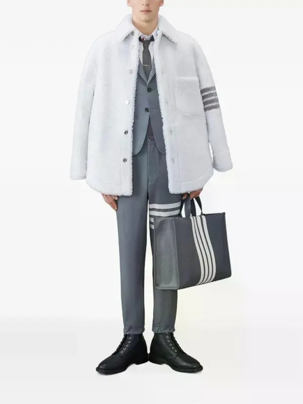 Thom Browne 4-bar Elasticated Ankles Trousers - Grey