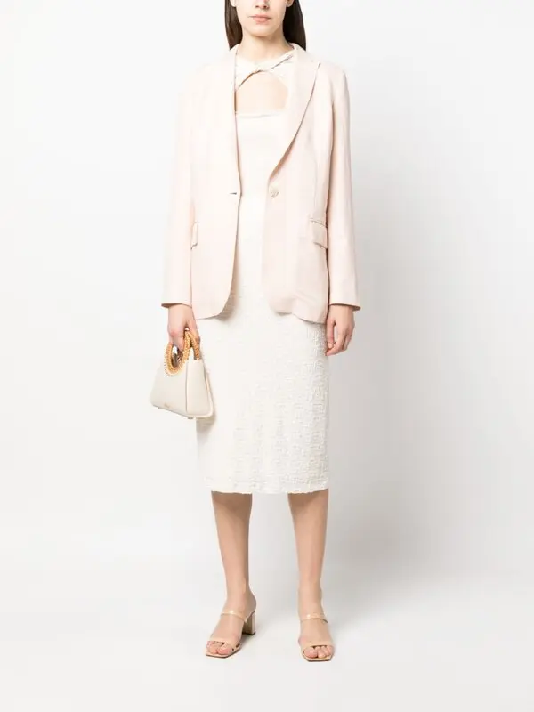 TWINSET Single-breasted Tie-waist Blazer - Pink