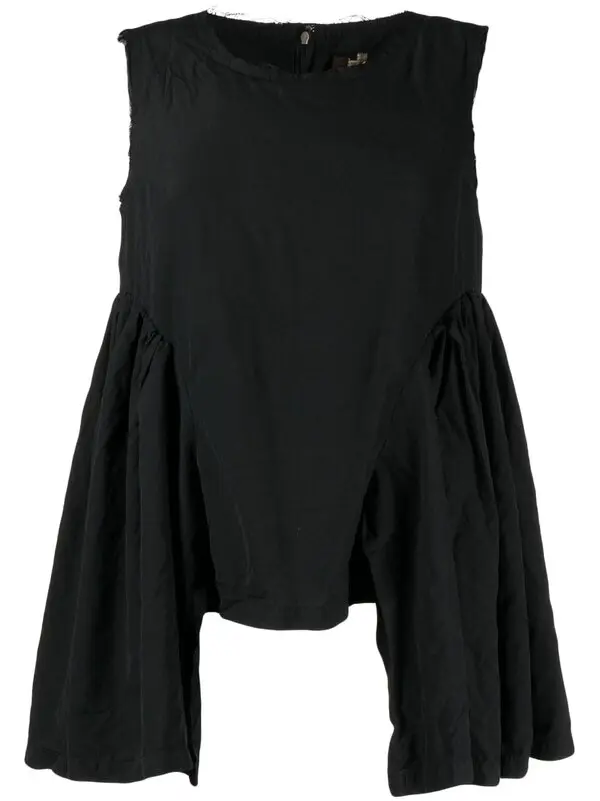 Comme Des Garçons Ruffle-detailing Sleeveless Top
