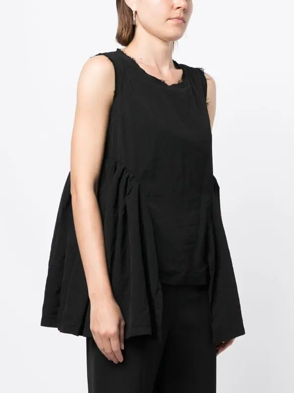 Comme Des Garçons Ruffle-detailing Sleeveless Top