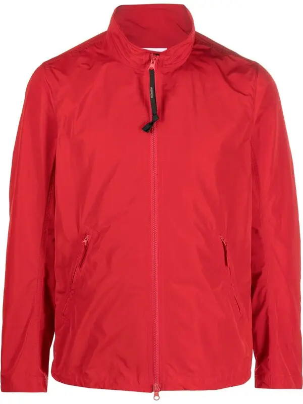 Aspesi High-neck Zip-up Jacket - Red