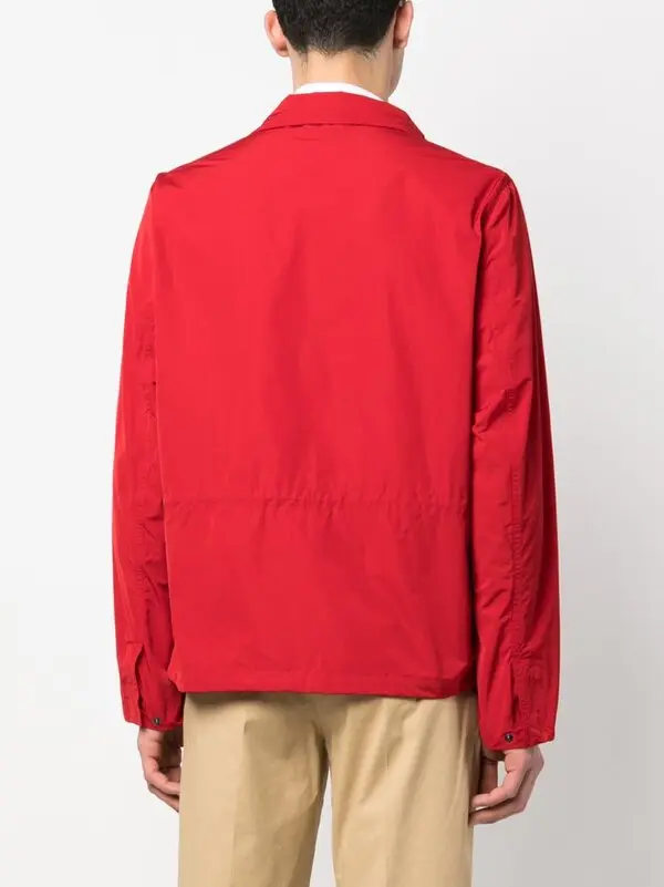 Aspesi High-neck Zip-up Jacket - Red