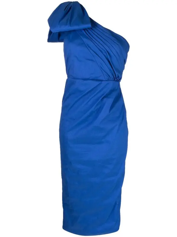 Rachel Gilbert One-shoulder Midi Dress