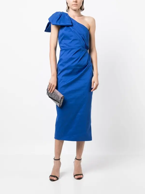 Rachel Gilbert One-shoulder Midi Dress
