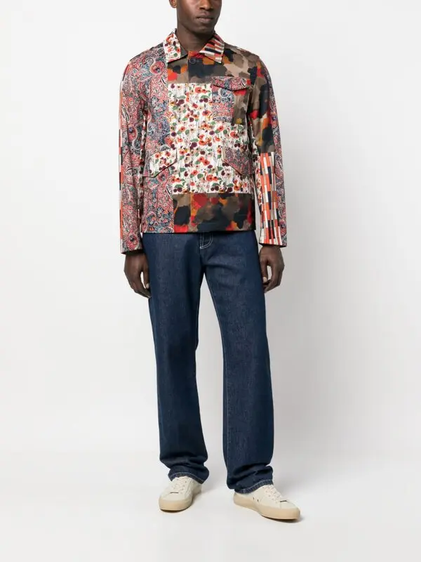 Herno Multi-print Pattern Shirt Jacket