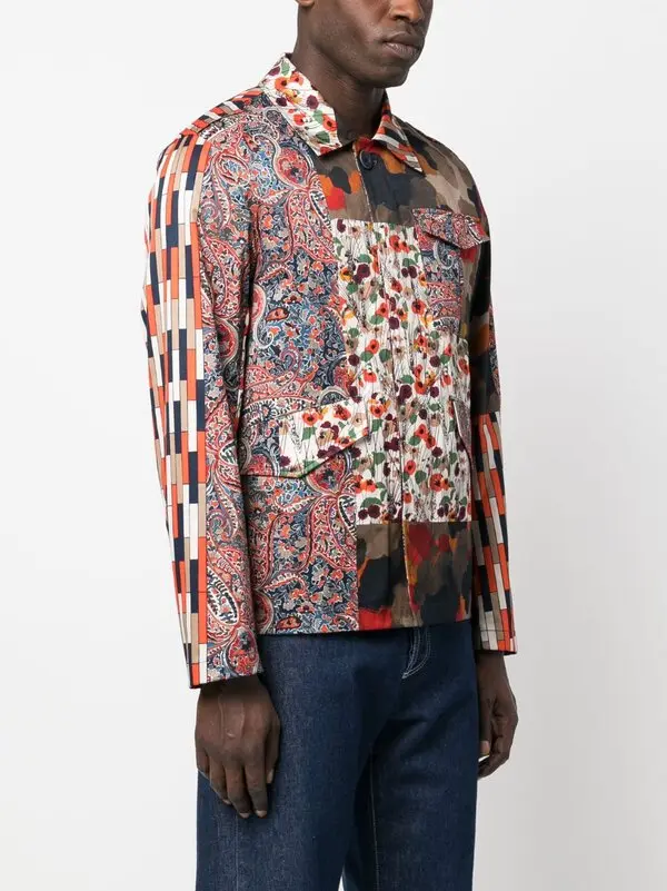 Herno Multi-print Pattern Shirt Jacket