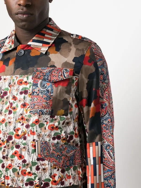 Herno Multi-print Pattern Shirt Jacket