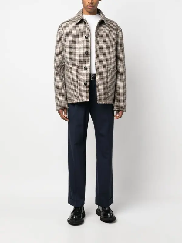 PT TORINO Straight-leg Tailored Trousers - Blue