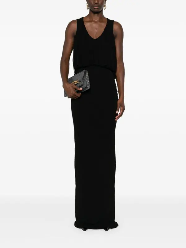 Saint Laurent Draped Maxi Dress