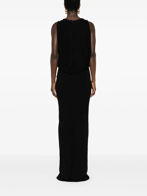 Saint Laurent Draped Maxi Dress