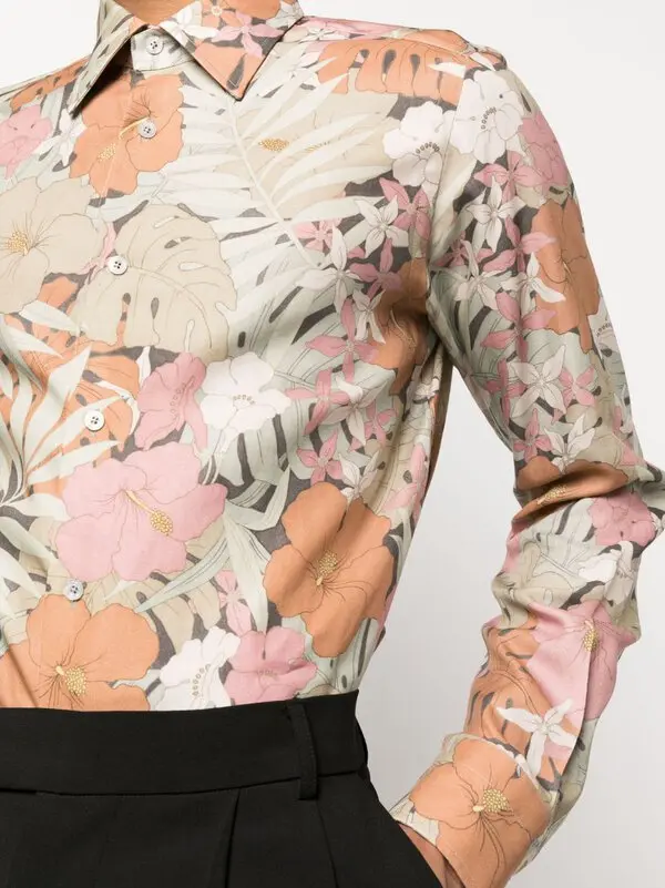 TOM FORD Floral-print Lyocell Shirt