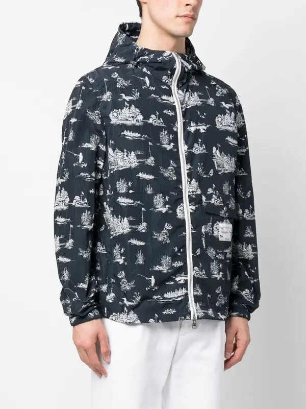 Woolrich Graphic Print Ripstop Windbreaker