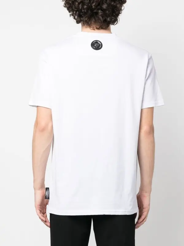 PLEIN SPORT Tiger Round Neck T-shirt - White