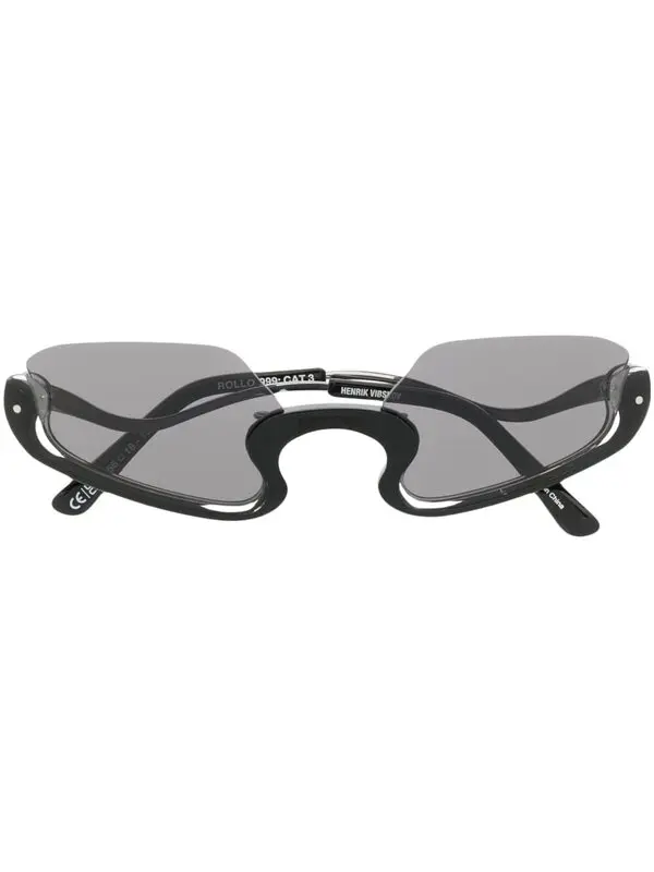 Henrik Vibskov Rollo Tinted Sunglasses - Black