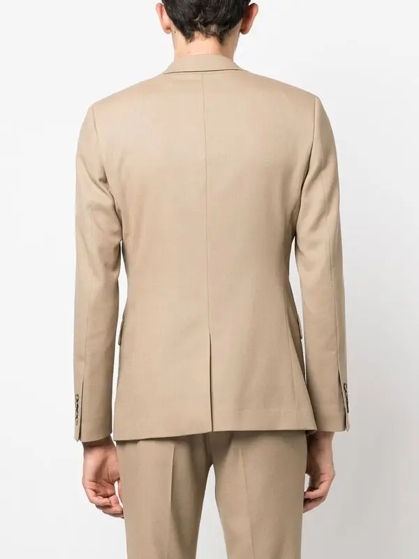 Sandro Wool Suit Jacket - Neutrals