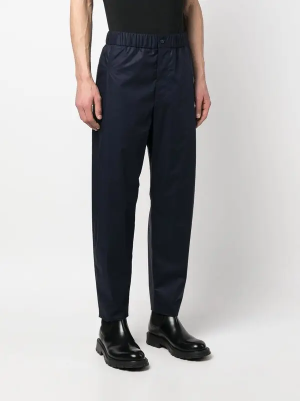 Giorgio Armani Elasticated-waist Trousers - Blue