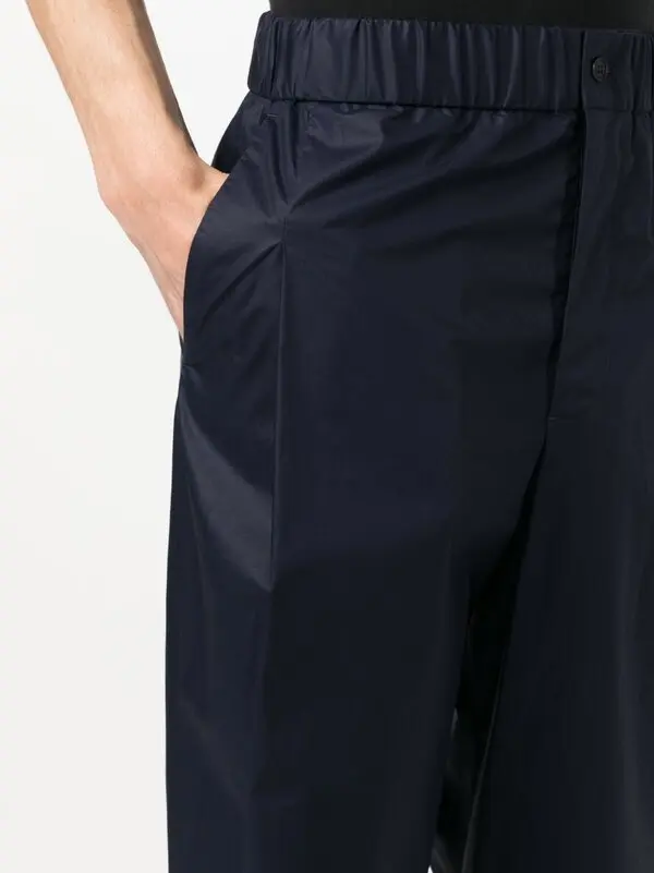 Giorgio Armani Elasticated-waist Trousers - Blue