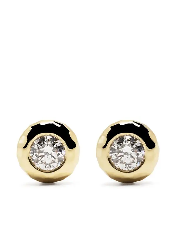 OCTAVIA ELIZABETH 18kt Yellow Diamond Stud Earring - Gold