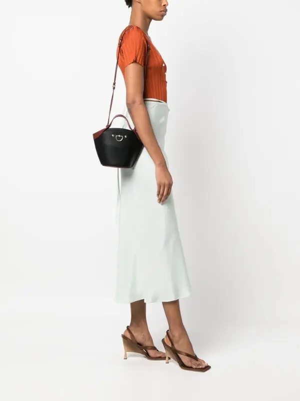 DURAZZI MILANO Two-tone Leather Tote Bag