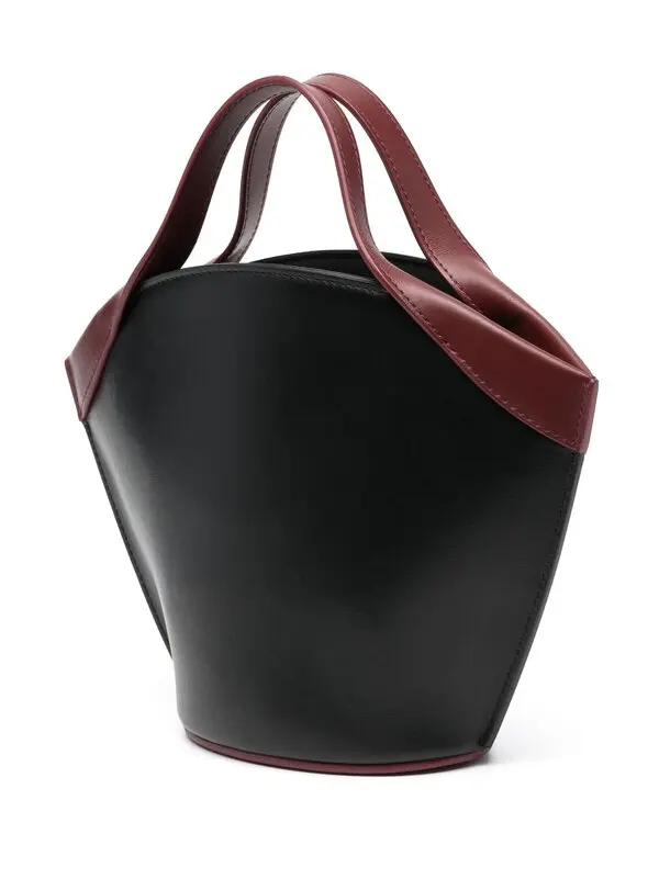 DURAZZI MILANO Two-tone Leather Tote Bag