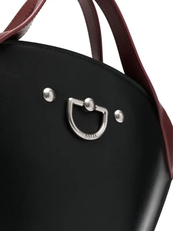 DURAZZI MILANO Two-tone Leather Tote Bag
