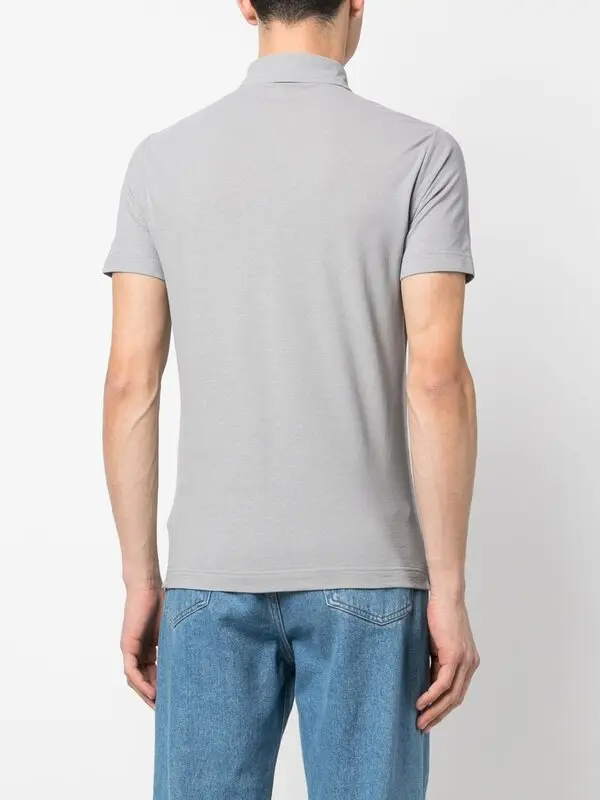 ZANONE Ice Cotton Polo Shirt - Grey