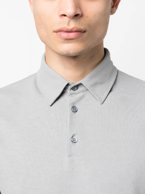 ZANONE Ice Cotton Polo Shirt - Grey