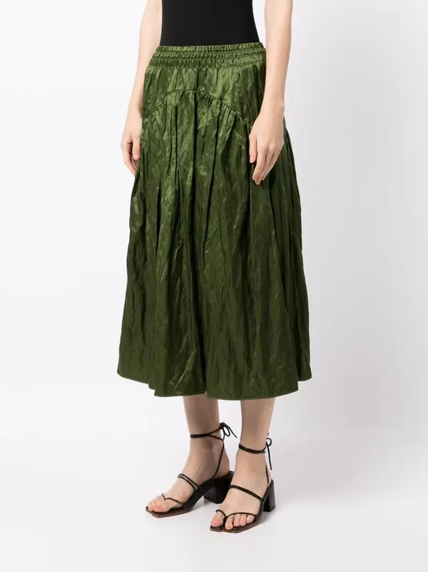 Vince Crushed A-line Skirt