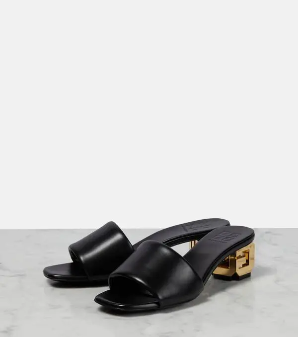 Givenchy G Cube Leather Mules