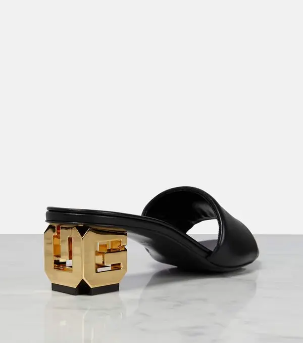 Givenchy G Cube Leather Mules