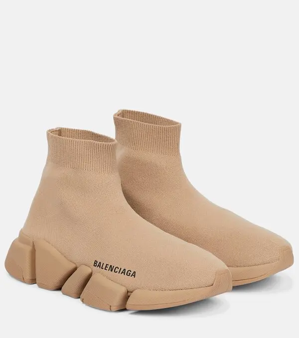 Balenciaga Speed 2.0 Sock Sneakers - Beige