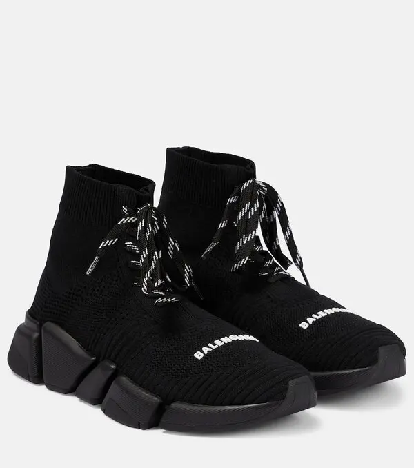 Balenciaga Speed 2.0 High-top Sneakers - Black