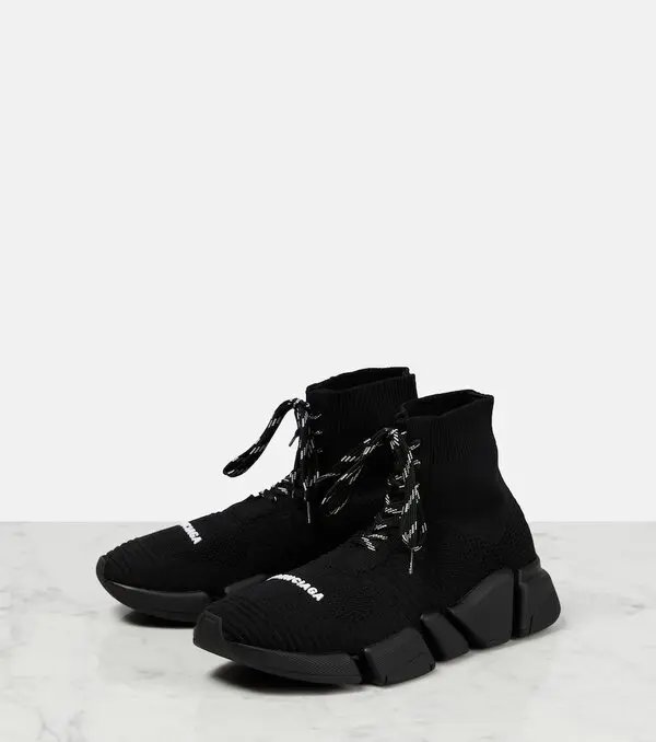 Balenciaga Speed 2.0 High-top Sneakers - Black