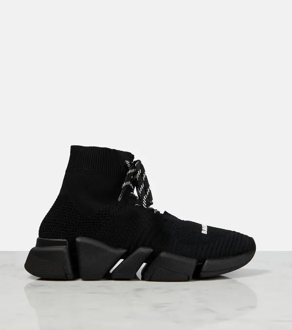 Balenciaga Speed 2.0 High-top Sneakers - Black