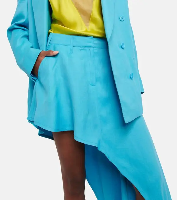 Stella McCartney Asymmetric Twill Miniskirt
