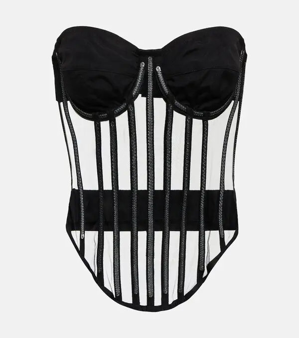 Dolce & Gabbana X Kim Embellished Corset - Black