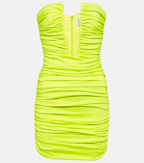 Giuseppe Di Morabito Ruched Mini Dress - Yellow