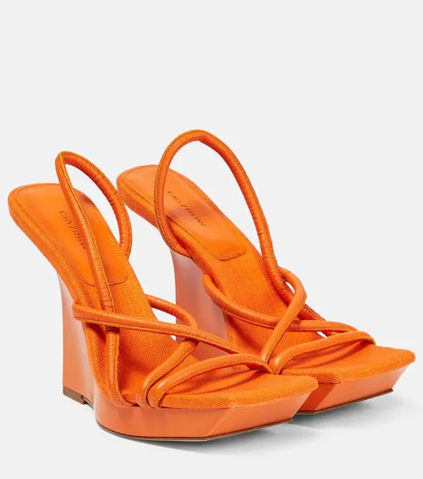 GIA BORGHINI Rosie 39 Leather Wedges