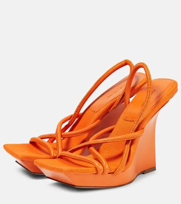 GIA BORGHINI Rosie 39 Leather Wedges